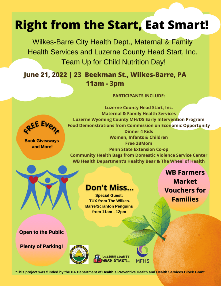 Childhood Nutrition Event to be Held at Luzerne County Head Start ...